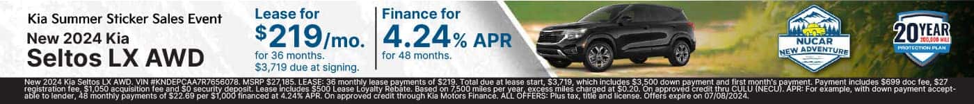 47 New Kia Cars, SUVs in Stock | Nucar Kia of Tilton