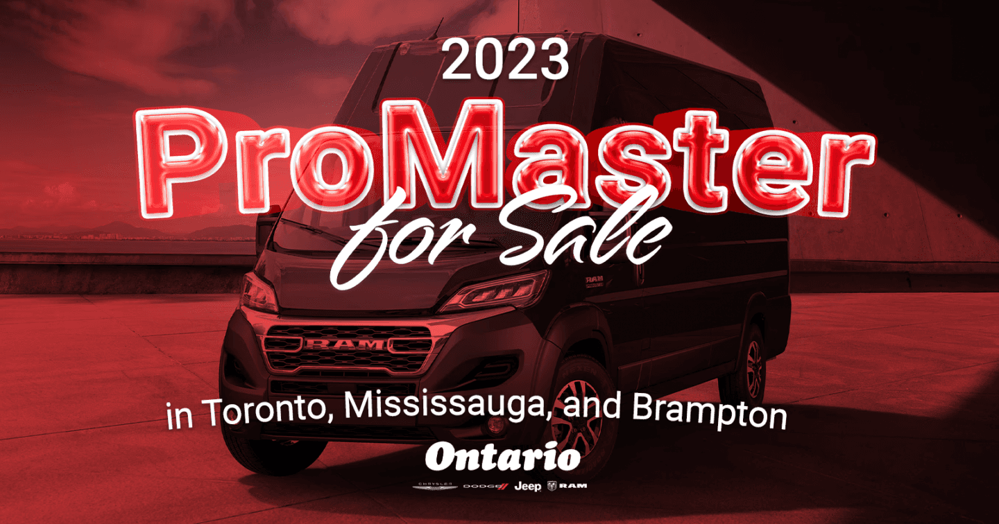 2023 ProMaster for Sale in Toronto, Mississauga, and Brampton | Ontario ...
