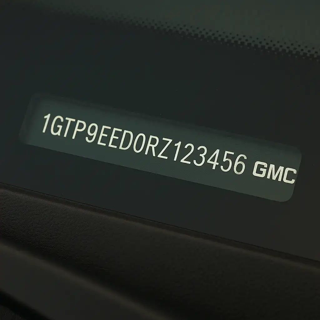 GMC VIN Number Guide: How to Decode, Find and Check Your VIN